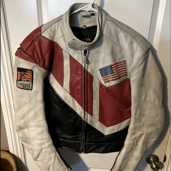 Yamaha | Jackets & Coats | Vintage Yamaha Motorcycle Racing Jacket ...